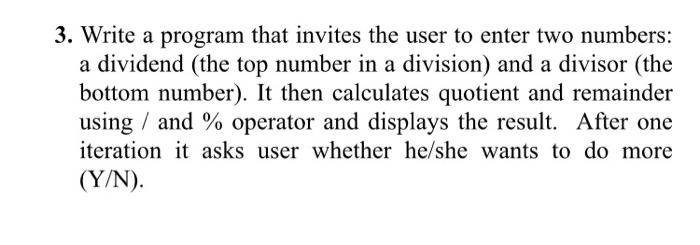 Solved please use do while loop i posted this question 2 | Chegg.com