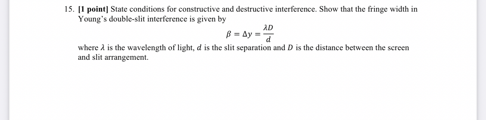 Solved [1 ﻿point] ﻿State conditions for constructive and | Chegg.com