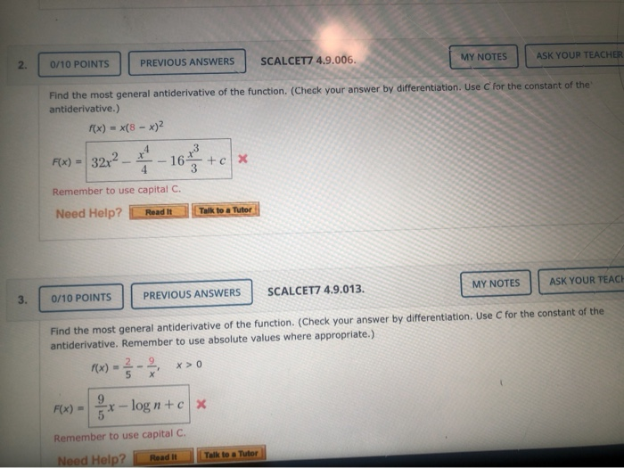 Solved My Notes Ask Your Teacher Previous Answers 0 10