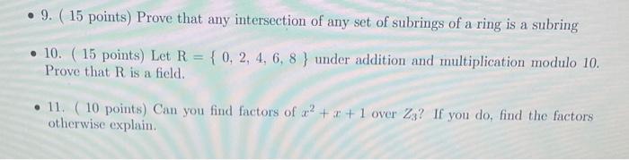 Solved 9. ( 15 points) Prove that any intersection of any | Chegg.com Solved 9. ( 15 points) Prove that any intersection of any | Chegg.com