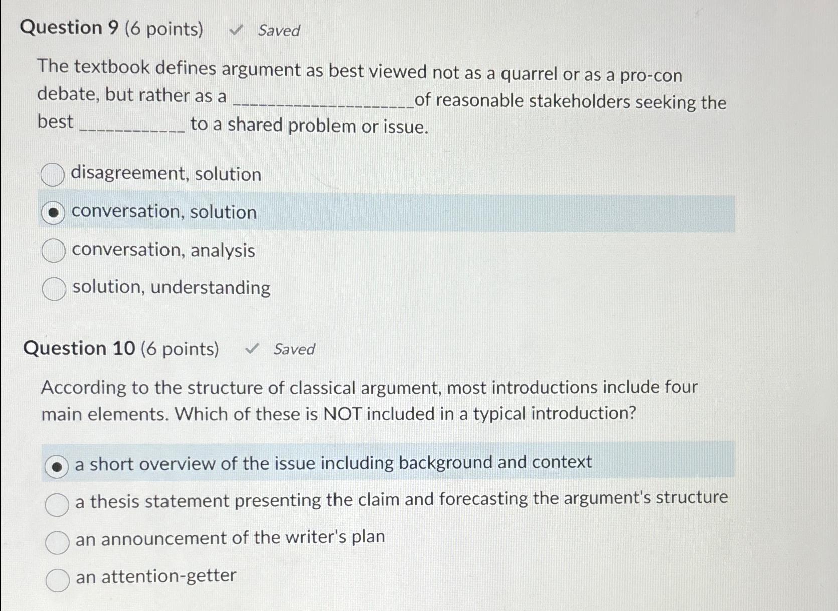 Solved Question 9 ( 6 ﻿points) ﻿SavedThe textbook defines | Chegg.com