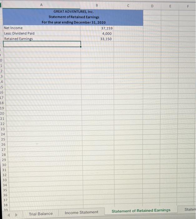 Solved Income Statement, Statement of Retained Earnings, | Chegg.com