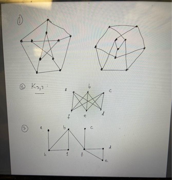 Solved 1. We say two graphs G1=(V1,E1,ψ1) and G2=(V2,E2,ψ2) | Chegg.com