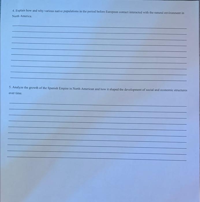 Answer the prompts using 4-5 complete sentences and | Chegg.com