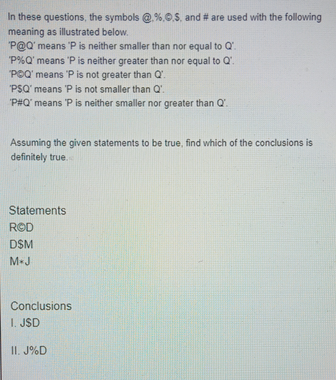 Solved In these questions, the symbols @,%,,$, ﻿and # are | Chegg.com
