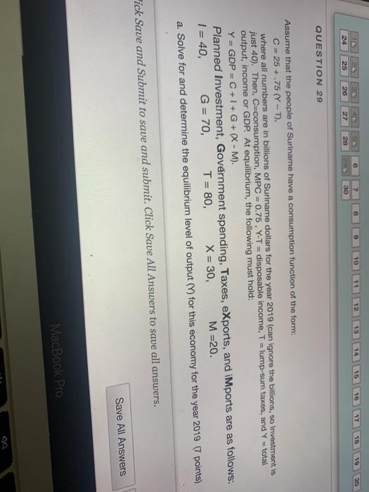 Solved 12 15 17 18 19 20 TO 24 25 26 27 28 30 QUESTION 29 | Chegg.com