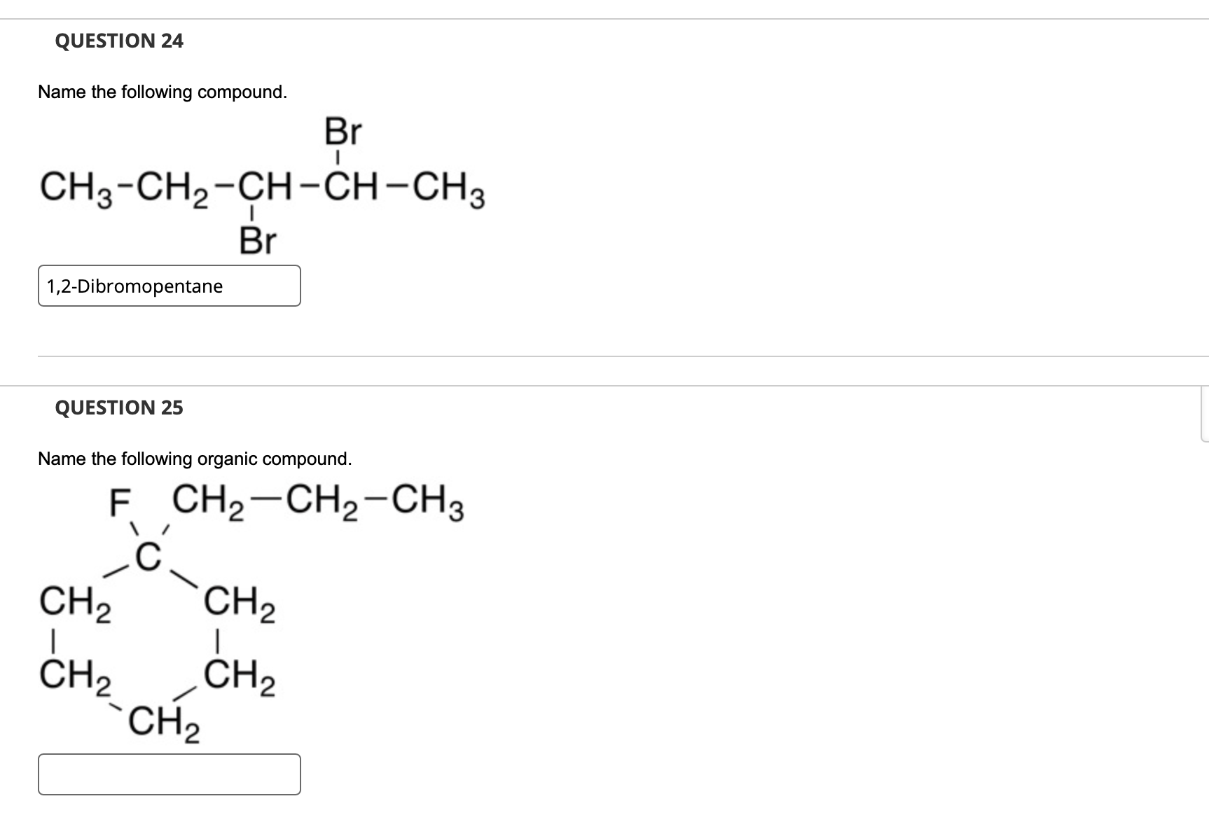 Solved QUESTION 24Name the following compound.QUESTION | Chegg.com