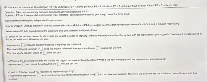 Solved P2=30 unitshour, P3=12 units per hour, Pd 4 | Chegg.com