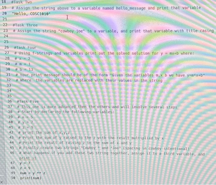 Solved How to do task 2-5 on replit. Im having troube | Chegg.com