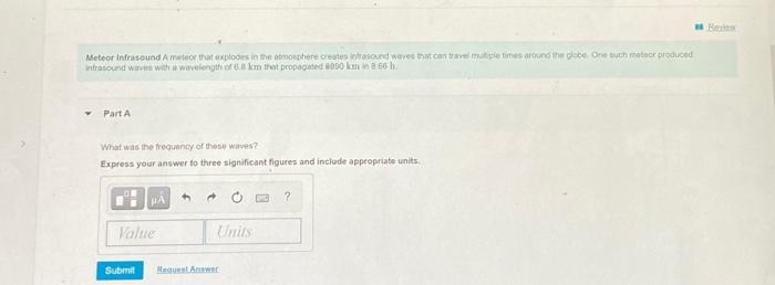Solved Meteor Infrasound Ameter that exploos in the | Chegg.com