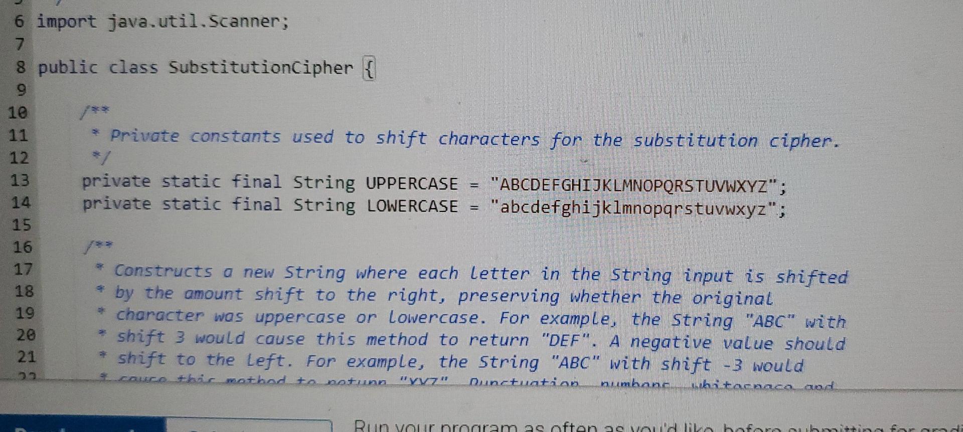 Solved 12.22 Substitution Cipher* You will be writing a | Chegg.com