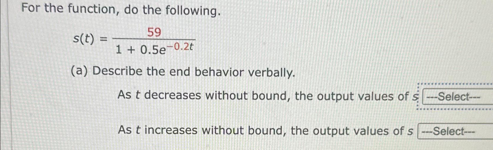 Solved For the function, do the | Chegg.com