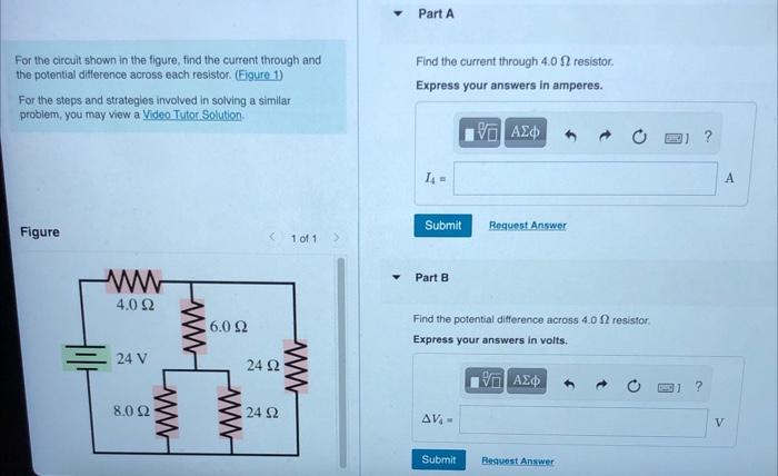 Solved For The Circuit Shown In The Figure Find The Current