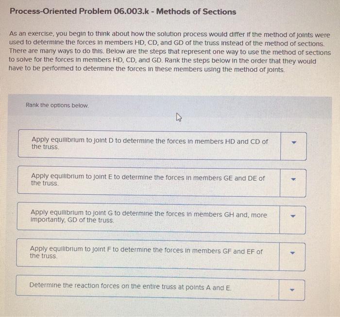 Solved Process-Oriented Problem 06.003.k - Methods of | Chegg.com
