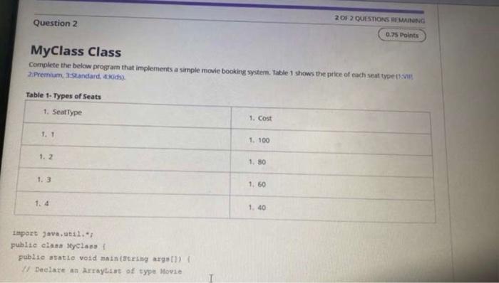 Solved Question 1 Create the Movie Class Movie Class Step 1: | Chegg.com