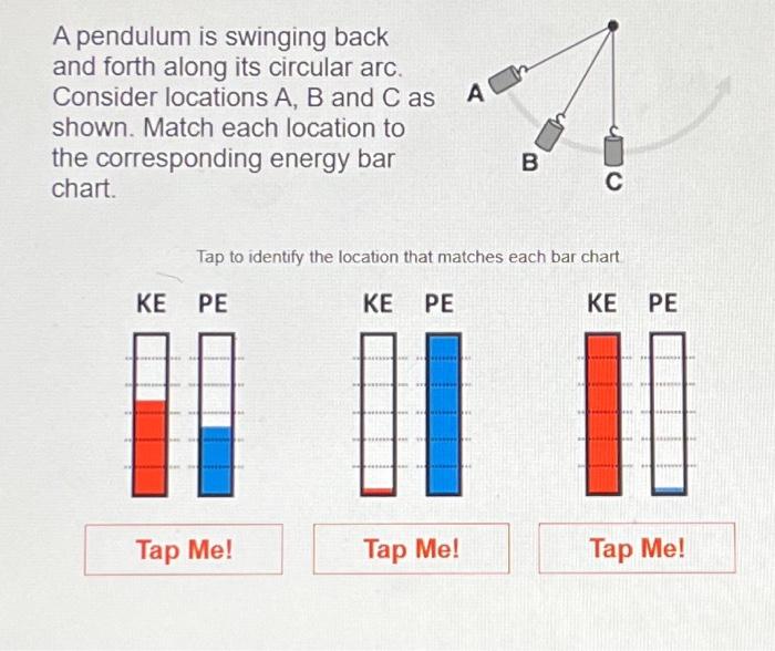 Solved A pendulum is swinging back and forth along its | Chegg.com