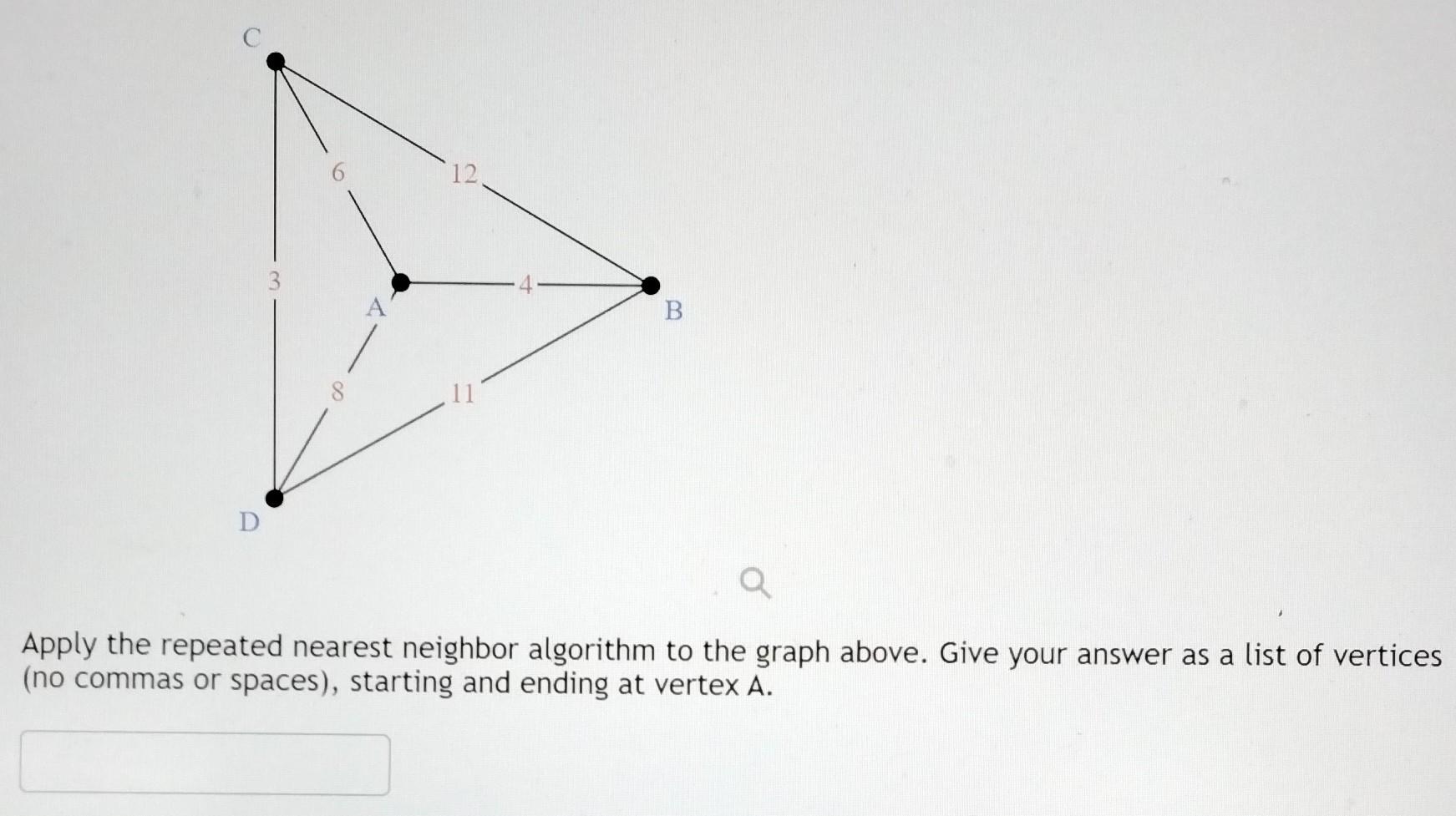 Solved Apply The Repeated Nearest Neighbor Algorithm To The