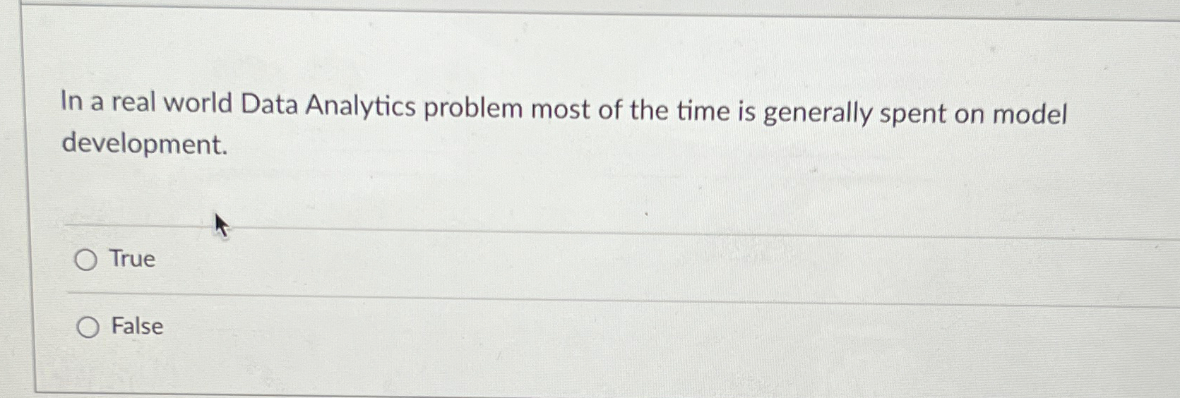 Solved In a real world Data Analytics problem most of the | Chegg.com