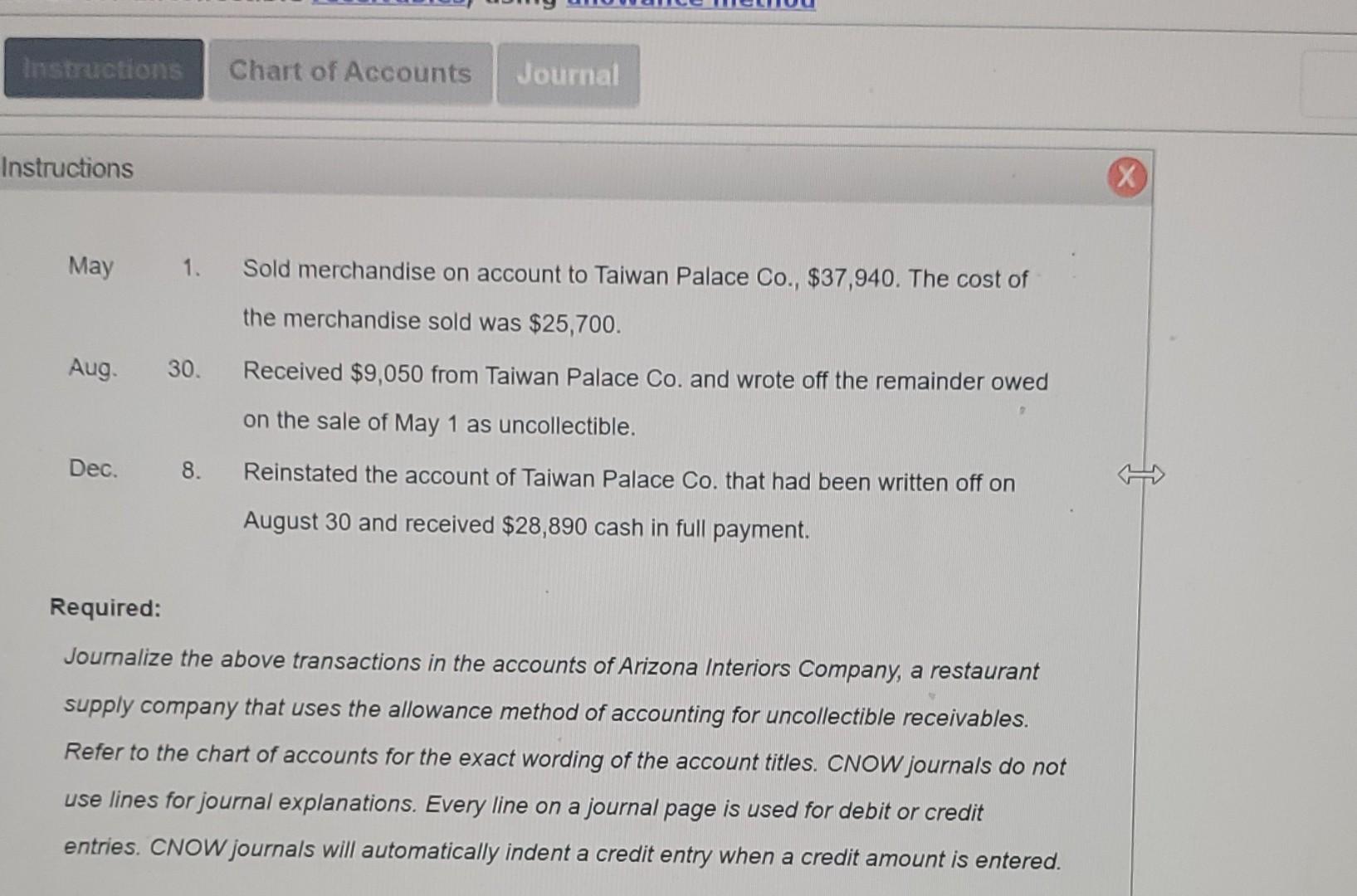 Solved \r\n\r\n\r\nChart of Accounts Journal DATE | Chegg.com
