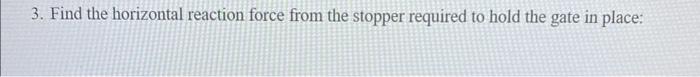 Solved 3. Find the horizontal reaction force from the | Chegg.com