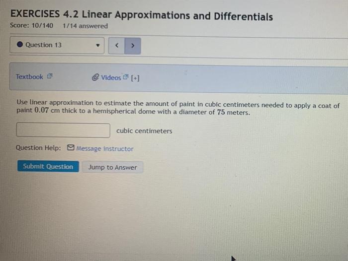 Solved EXERCISES 4.2 Linear Approximations and Differentials | Chegg.com