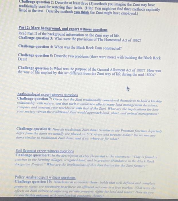 Solved Challenge question 2: Describe at least three (3) | Chegg.com