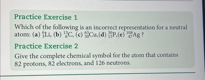 Solved Practice Exercise 1 Which of the following is an | Chegg.com