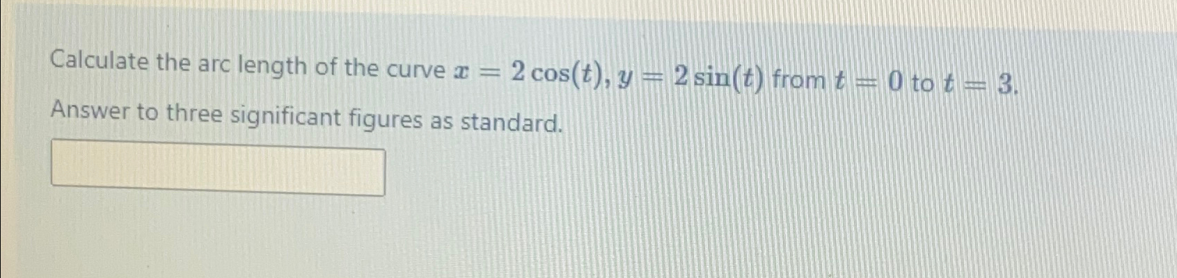 Solved Calculate the arc length of the curve | Chegg.com