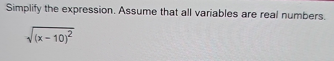 Solved Simplify the expression. Assume that all variables | Chegg.com