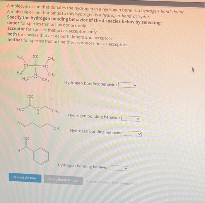 Solved A molecule or ion that donates the hydrogen in a | Chegg.com
