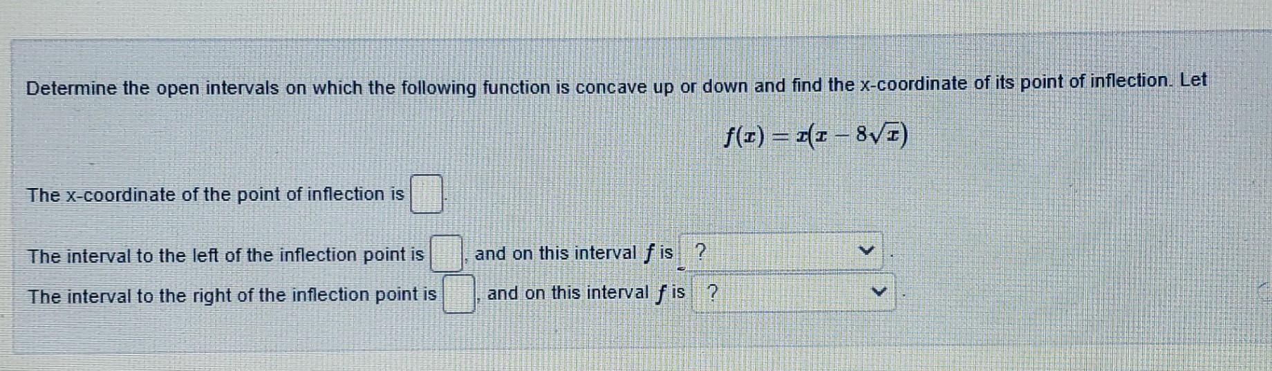 Solved Determine the open intervals on which the following | Chegg.com