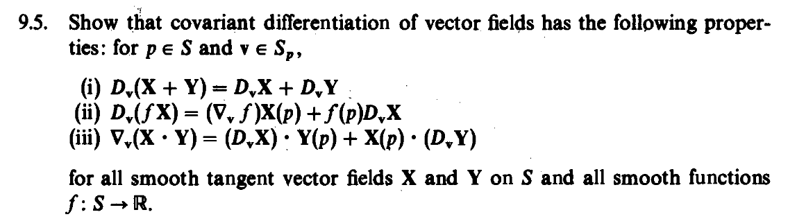 Solved Show that covariant differentiation of vector fields | Chegg.com