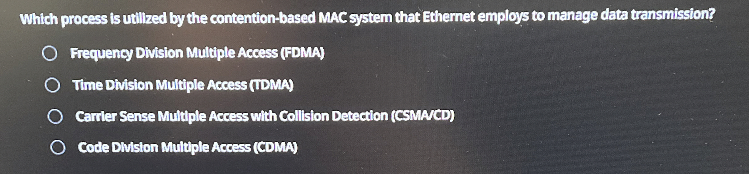 Solved Which process is utilized by the contention-based MAC | Chegg.com