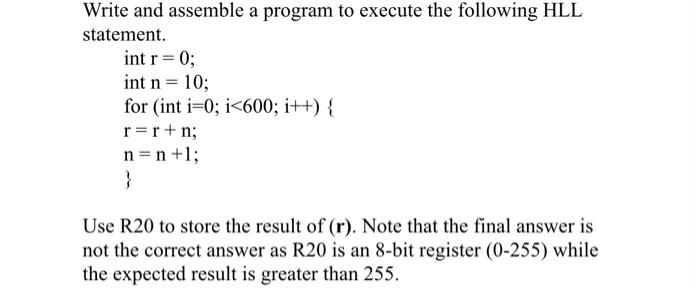 Solved Write and assemble a program to execute the following | Chegg.com Solved Write and assemble a program to execute the following | Chegg.com