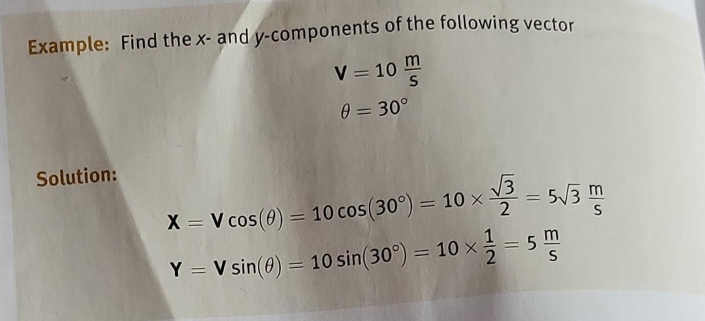 Solved I don't know how 10cos(30) went to 10 x 3/2 I also | Chegg.com