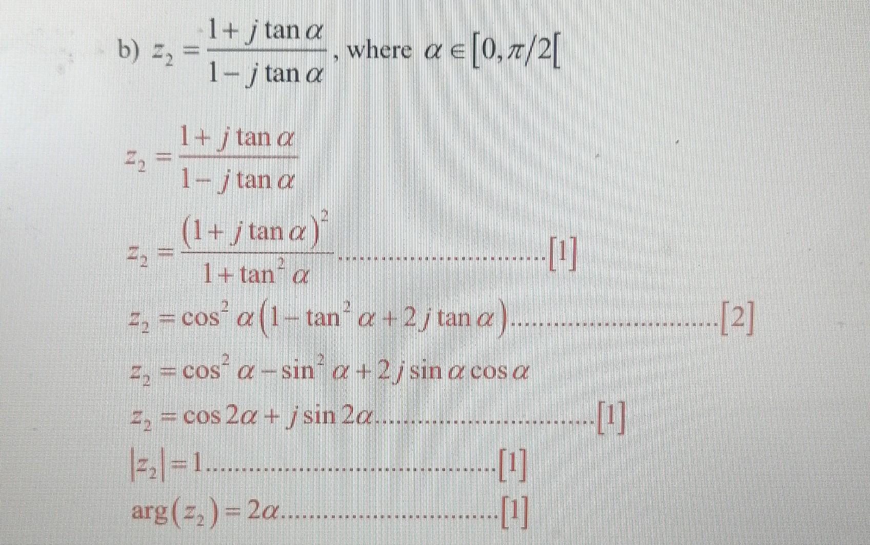 Solved This a question on finding R (z absolute) and arg(z) | Chegg.com