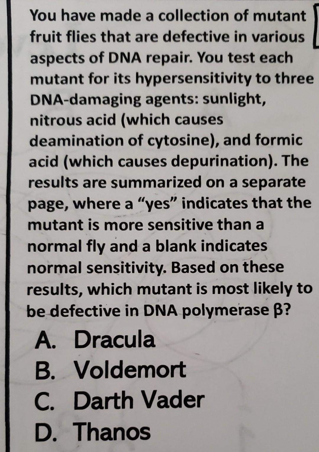 Solved You have made a collection of mutant fruit flies that | Chegg.com