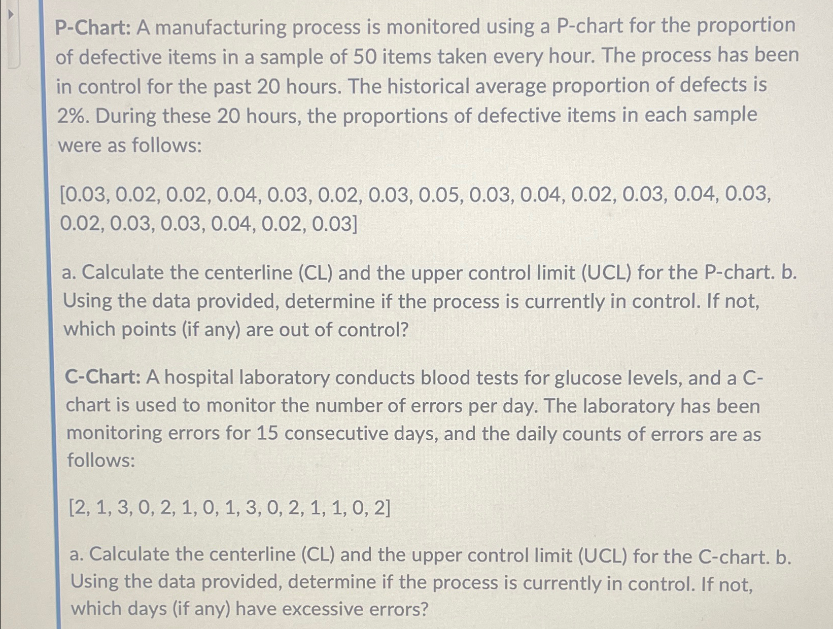 Solved Give solution on excel sheetP-Chart: A manufacturing | Chegg.com