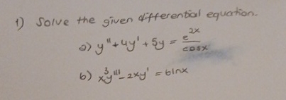 Solved Solve the given differential | Chegg.com