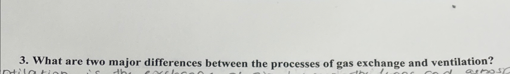 Solved What are two major differences between the processes | Chegg.com
