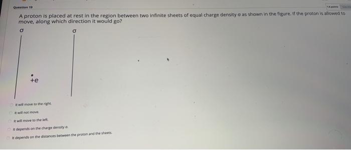 Solved Question 1 A proton is placed at rest in the region | Chegg.com