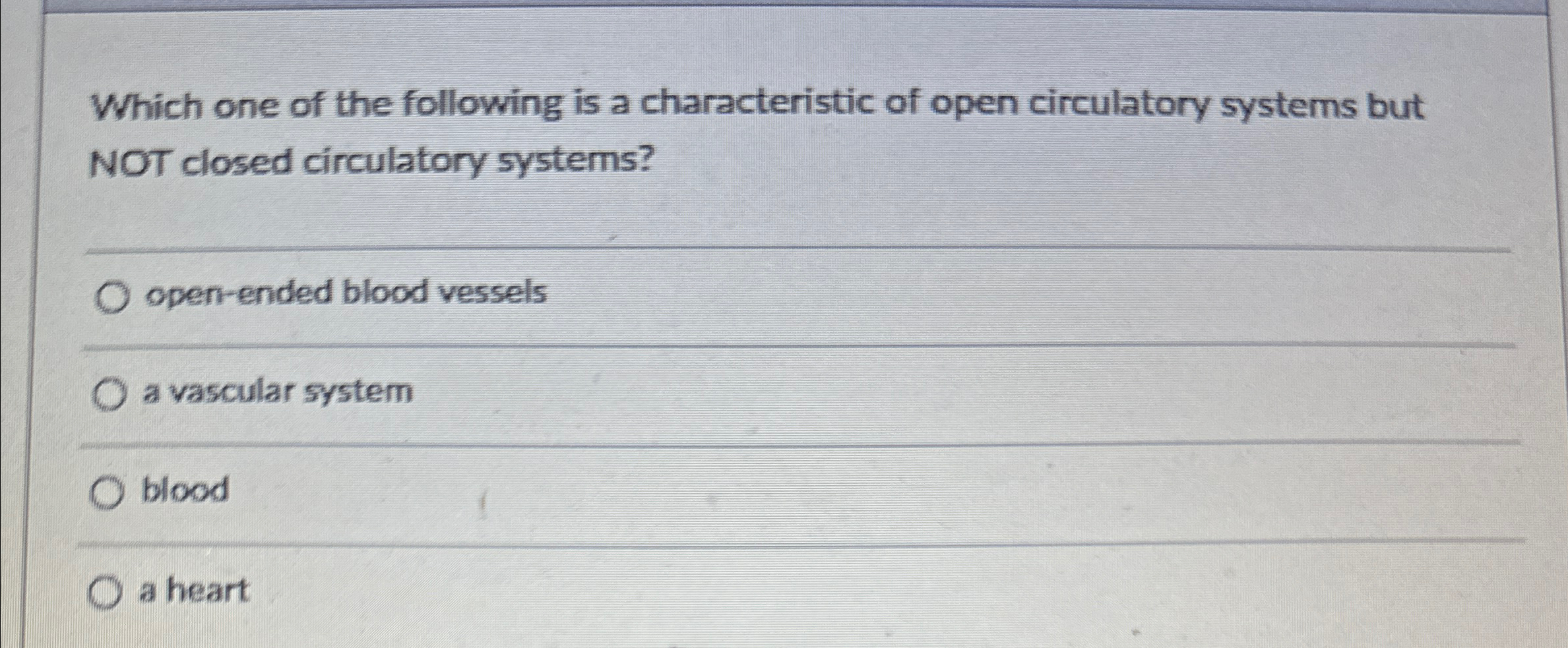Solved Which one of the following is a characteristic of | Chegg.com