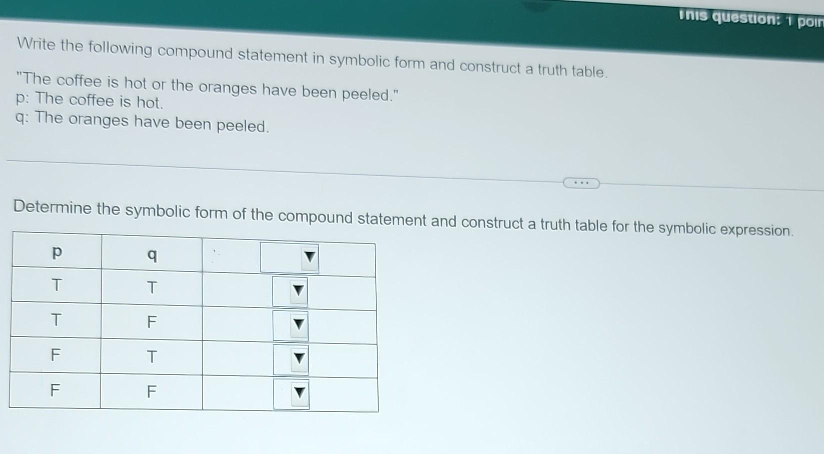 Solved Write the following compound statement in symbolic | Chegg.com