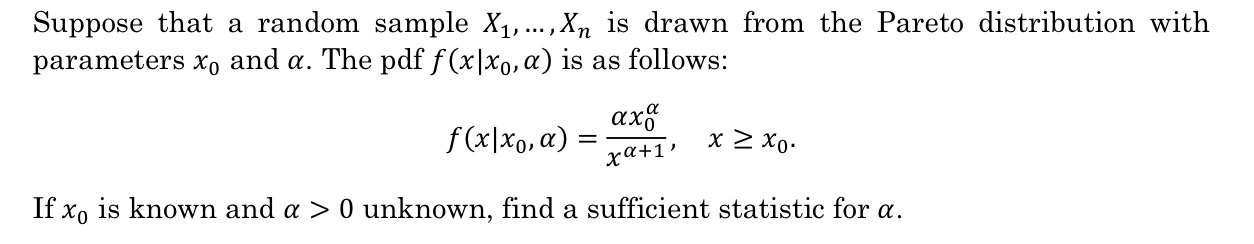 Solved Suppose that a random sample x1,dots,xn ﻿is drawn | Chegg.com