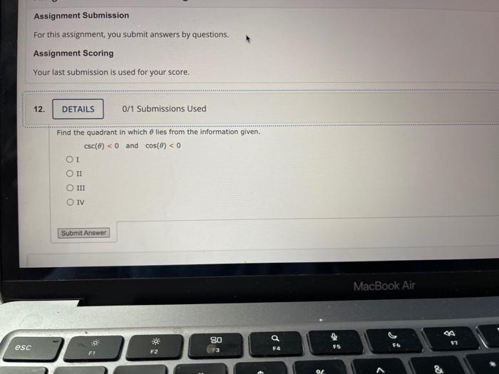 Solved Assignment Submission For this assignment, you submit | Chegg.com