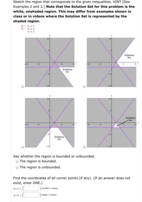 Solved Sketch the region that corresponds to the given | Chegg.com