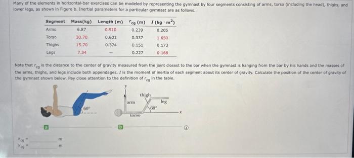 Solved Note that rcg is the distance to the center of | Chegg.com