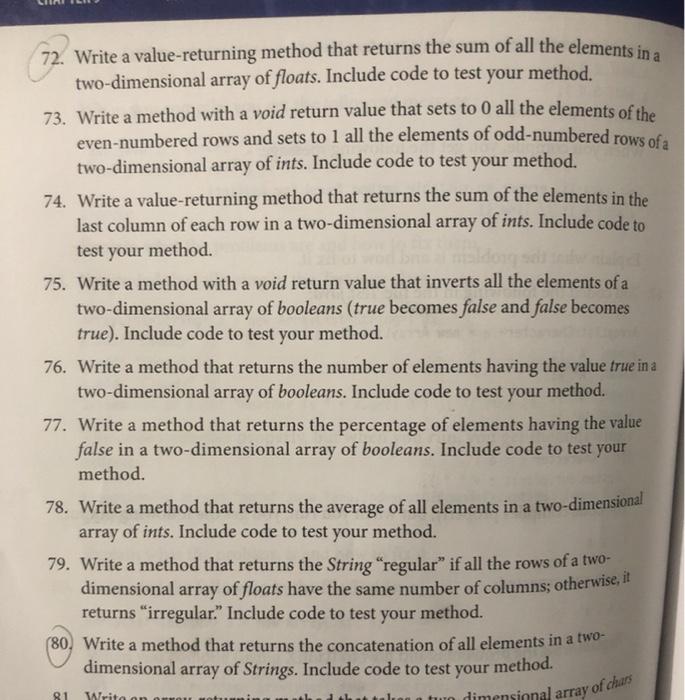Solved test your 72. Write a value-returning method that | Chegg.com