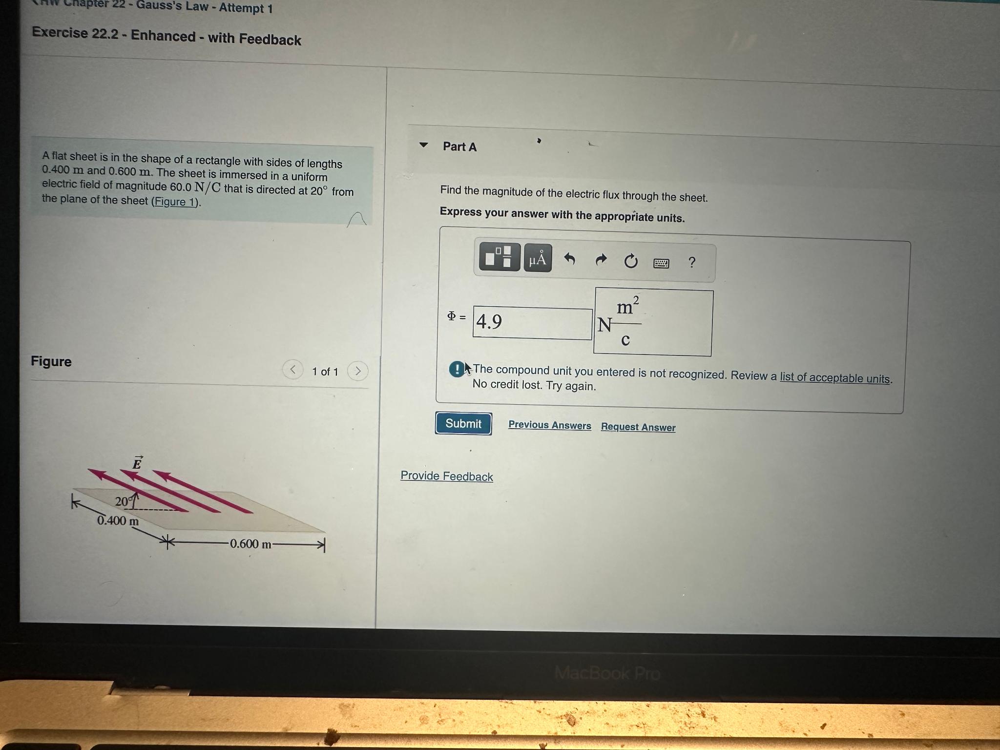 Solved Inw Cnapter 22 - ﻿Gauss's Law - ﻿Attempt 1Exercise | Chegg.com