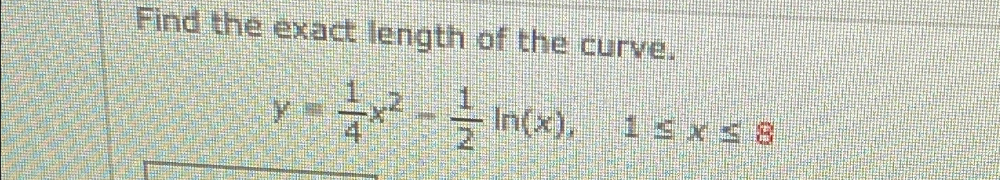Solved Find the exact length of the | Chegg.com